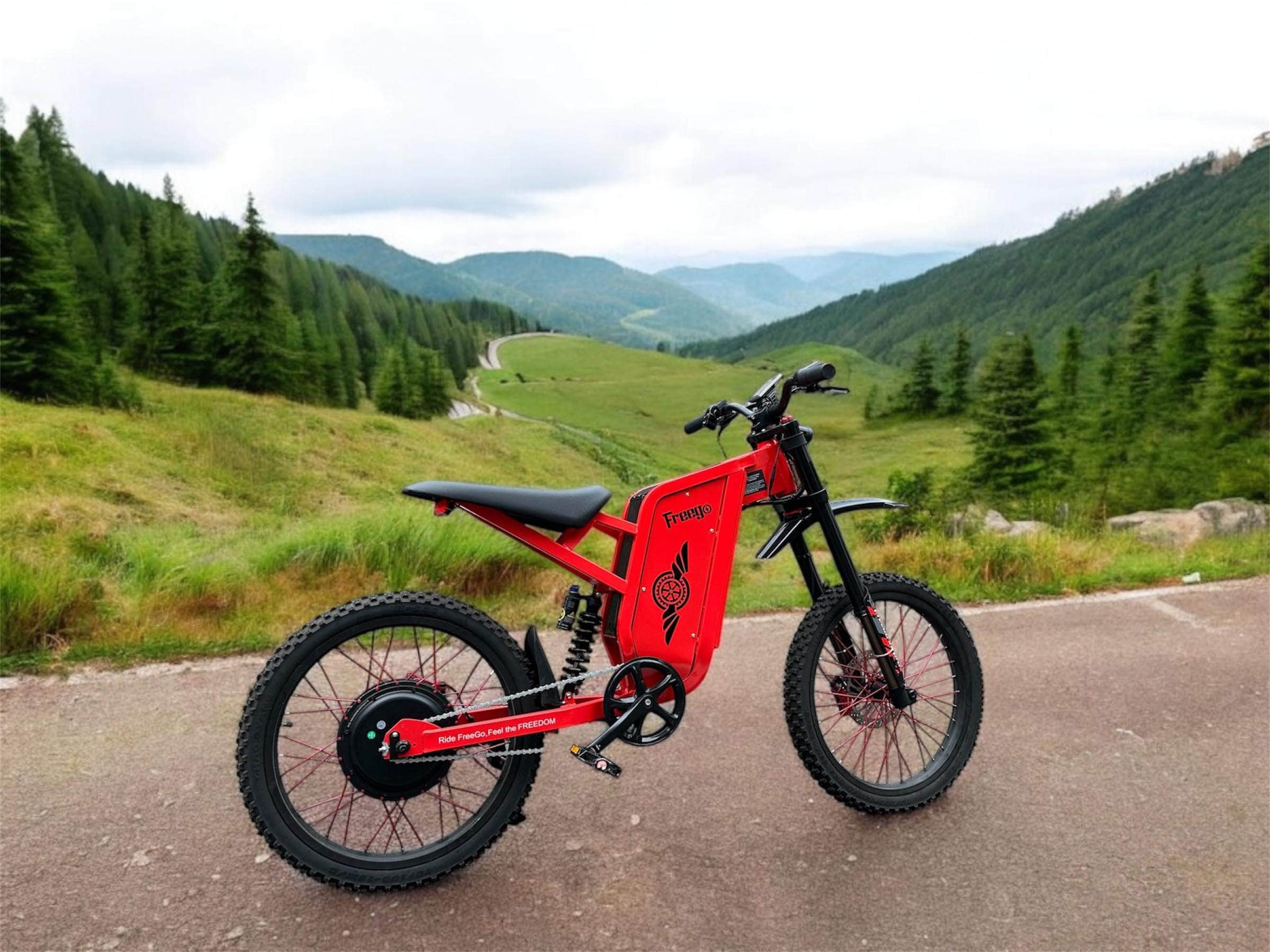 Freego X2 Pro All-Terrain Electric Dirt Bike - 60V, 30Ah, 3000W, full — Urban Bikes Direct