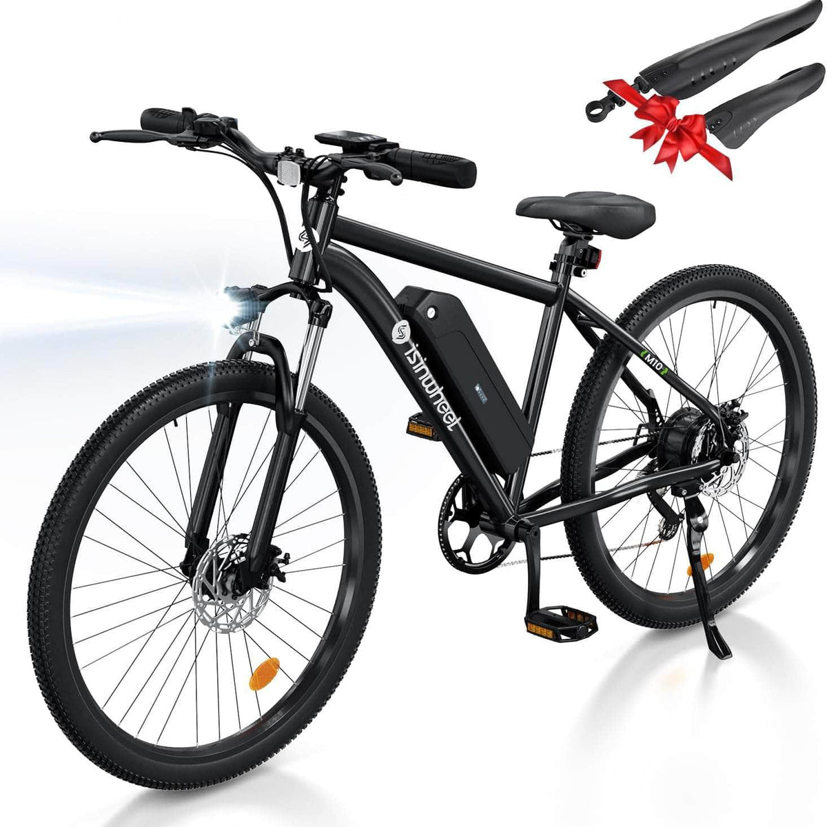 isinwheel M10 Electric Commuter Bike 500W, 46 Miles Max Range, 20MPH T ...