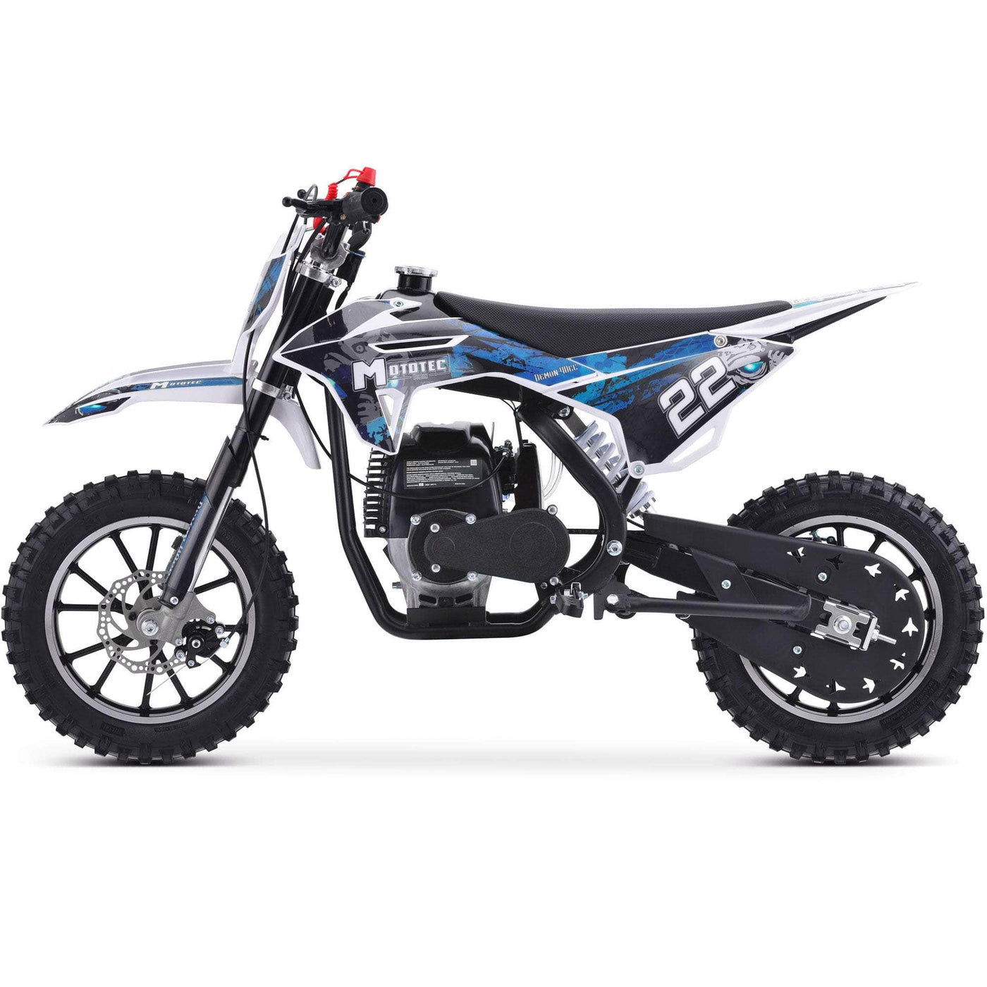 MotoTec Demon 40cc 4-Stroke Kids Gas Dirt Bike | Quiet & Reliable ...