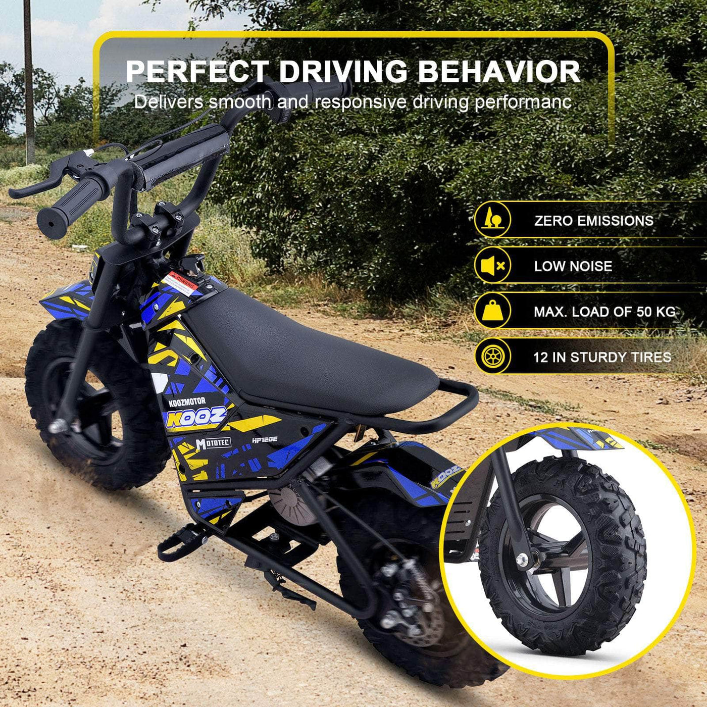 MotoTec HP120E Electric Mini Bike | 24V 250W Starter Bike for Kids ...