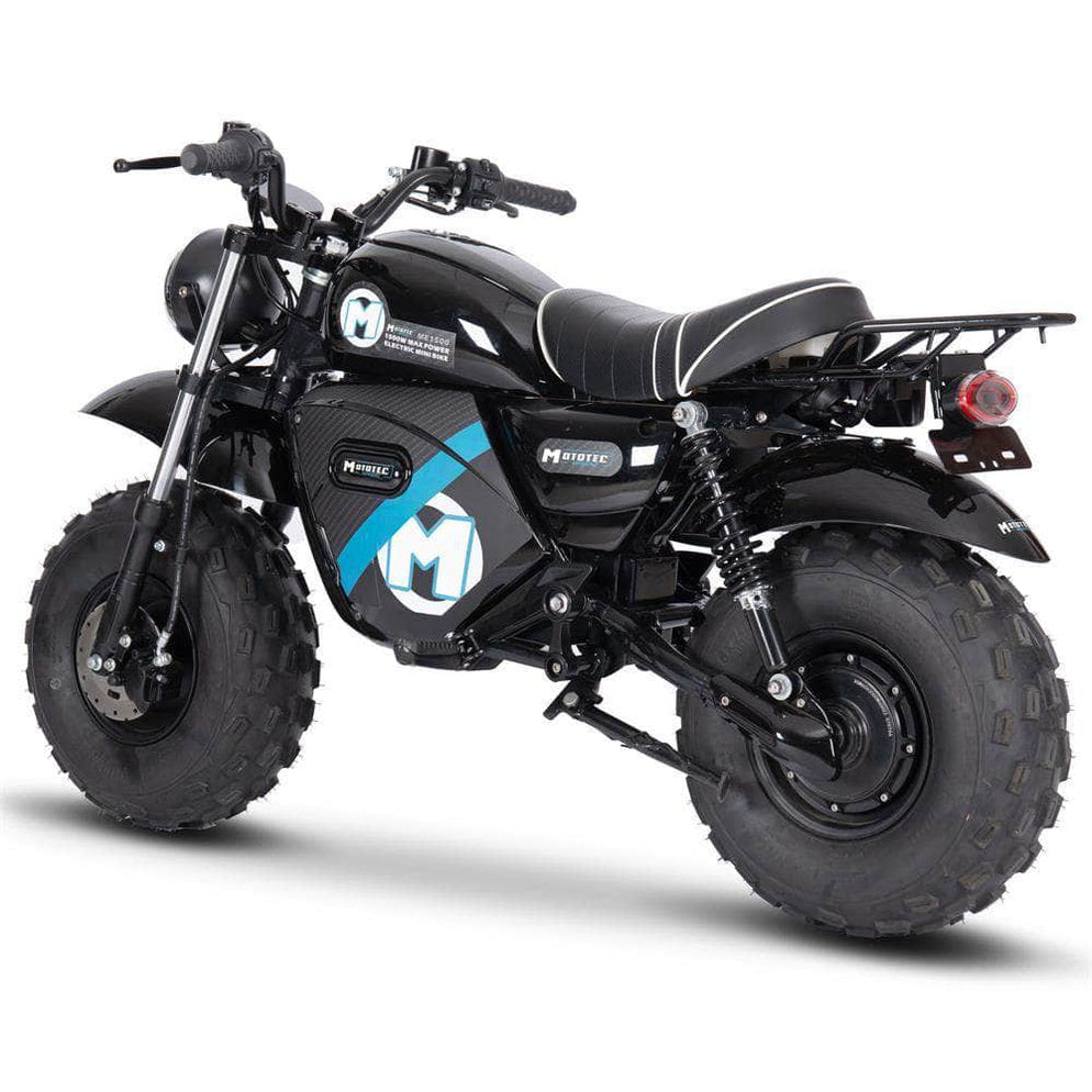 MotoTec 60V 1500W Electric Powered Mini Bike Lithium - brushless hub m ...