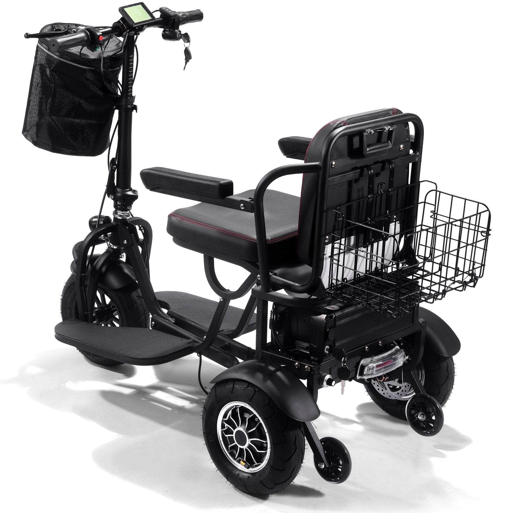 MotoTec 48V 1000W Dual Motor Folding Mobility Trike | Lithium Powered ...