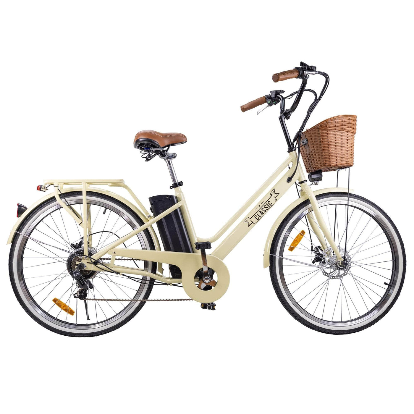 Nakto Classic 2 26" Electric Bike | 250W Step-Through City Cruiser ...