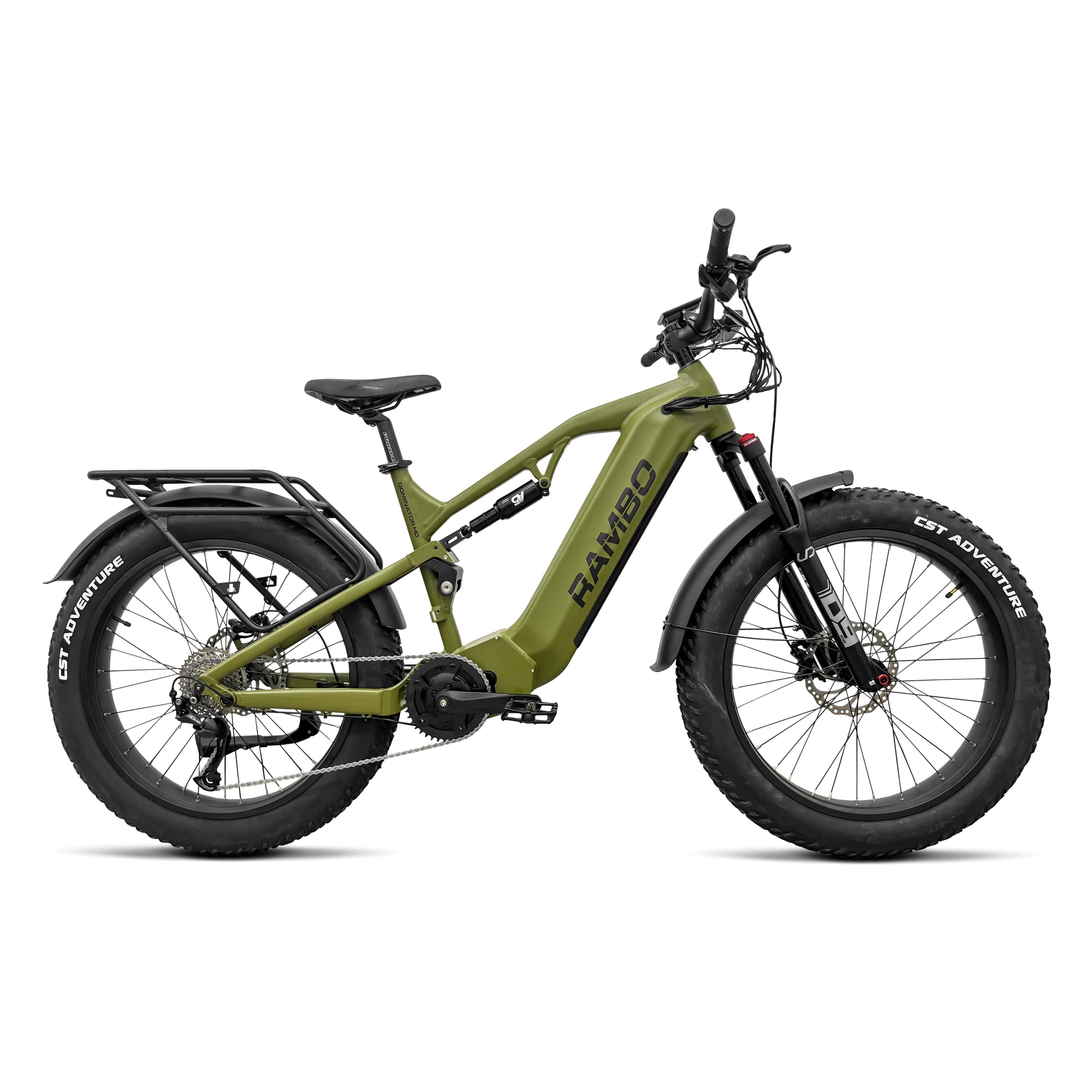 Rambo Dominator HD Fat Tire All-Terrain Electric Bike QUIET POWER - 48 ...