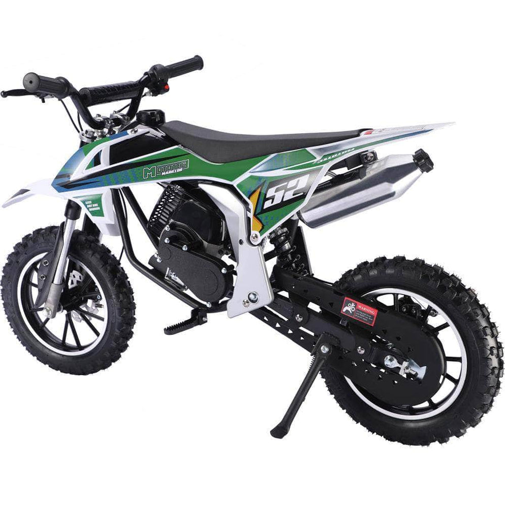 MotoTec Warrior 52cc Kids Gas Dirt Bike | 2-Stroke Aluminum Frame ...