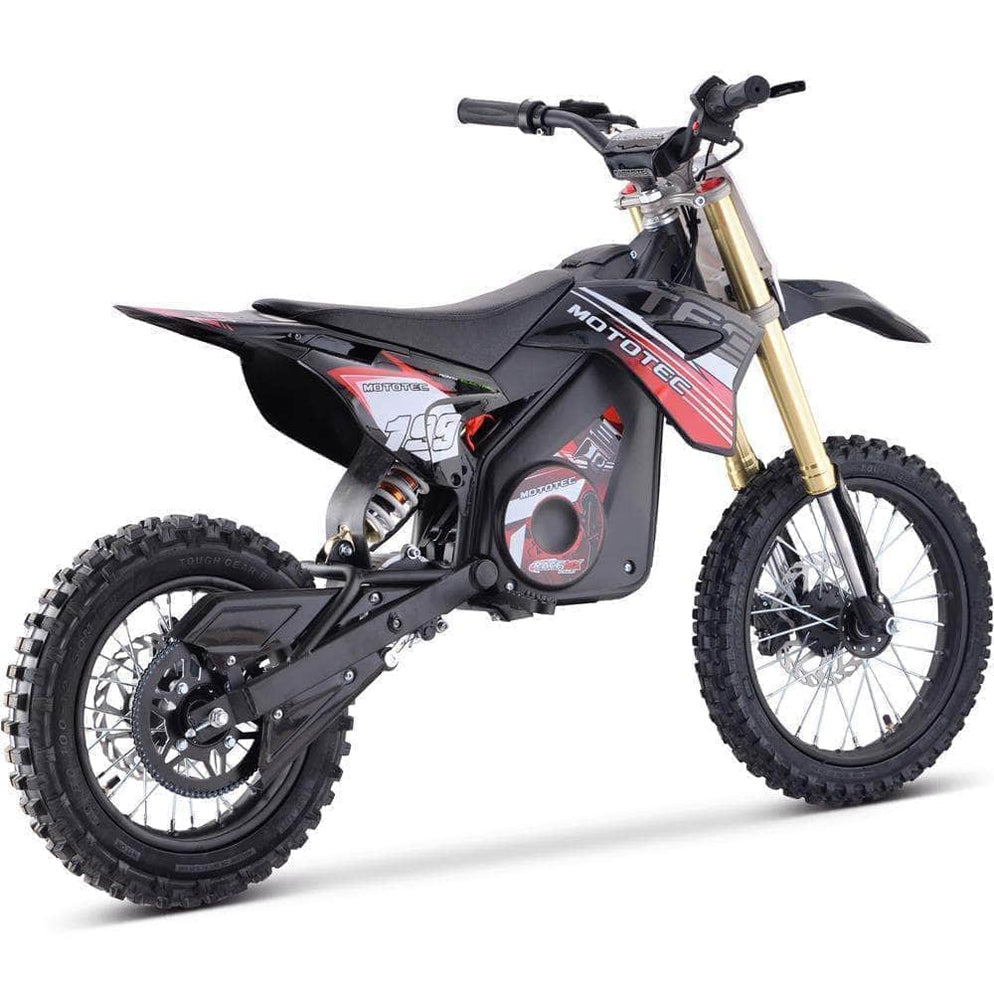 MotoTec 48V Pro Electric Dirt Bike 1800w Lithium, 13Ah, brushless, fro ...