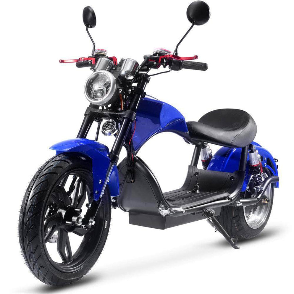 MotoTec Raven 60v 30ah 2500w Lithium Electric Scooter - hub motor (bru ...