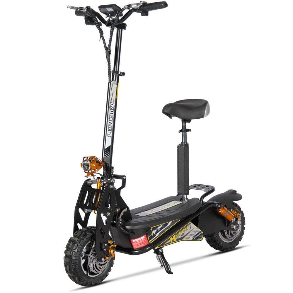 MotoTec Ares 48v 1600w Foldable Electric Scooter with removable seat ...