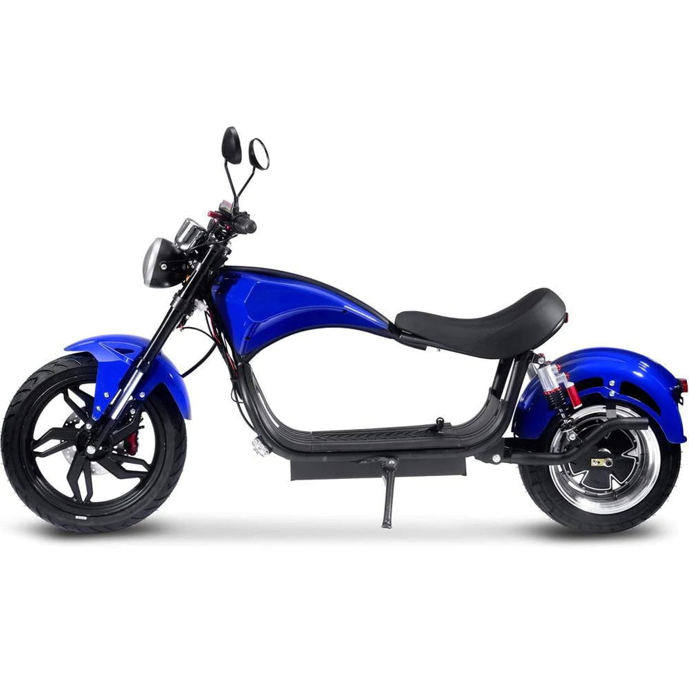 MotoTec Raven 60v 30ah 2500w Lithium Electric Scooter - hub motor (bru ...