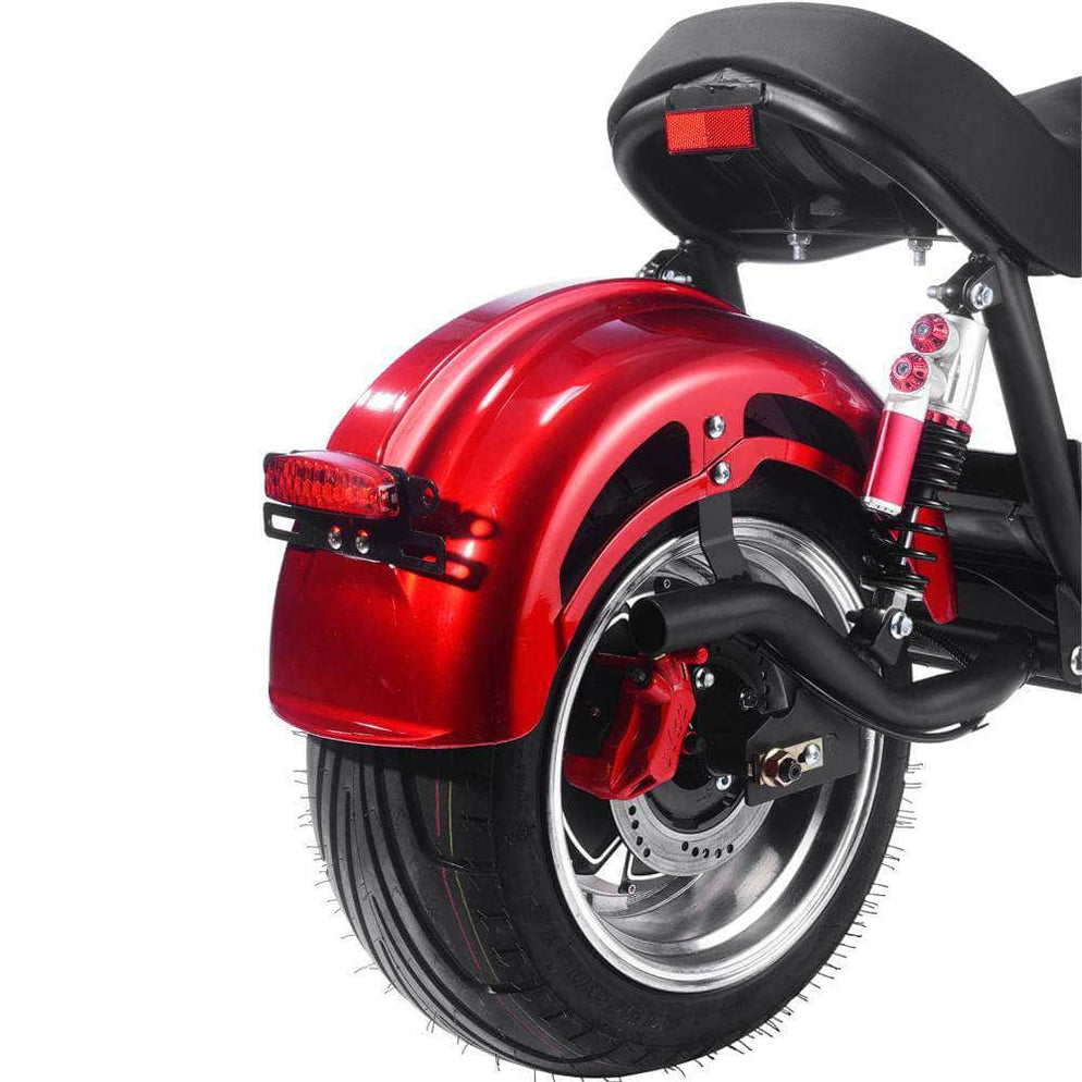 MotoTec Raven 60v 30ah 2500w Lithium Electric Scooter - hub motor (bru ...