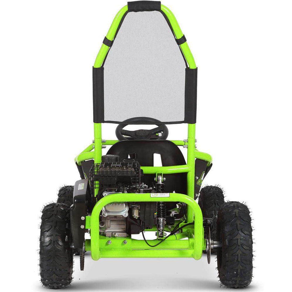 MotoTec Mud Monster Kids Gas Powered 4-stroke 98cc Go Kart - full susp ...