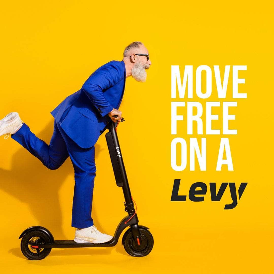 Levy Light Electric Scooter 36V, 10" wheels , quick-folding, swappable ...